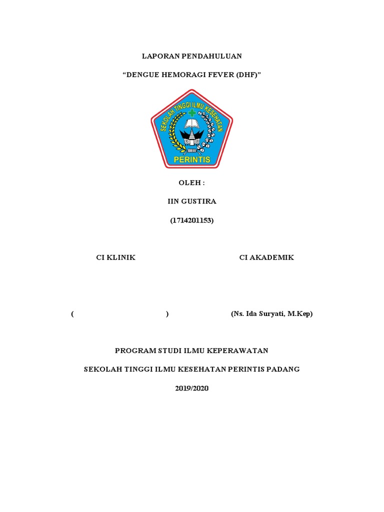 Laporan Pendahuluan DHF pada Anak | PDF | Pengembangan Diri | Sains ...