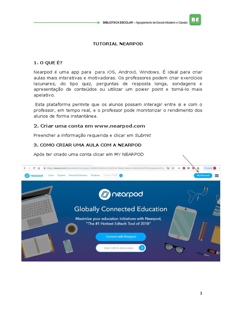 Tutorial Nearpod | PDF