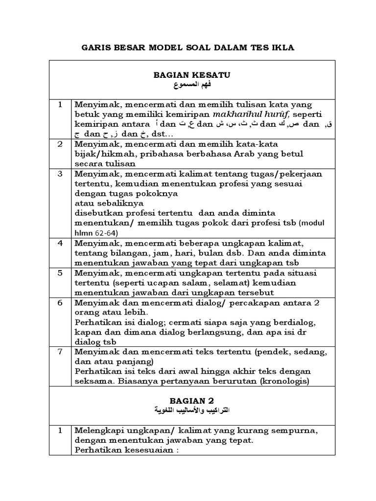 Seputar Soalan Ikla | PDF