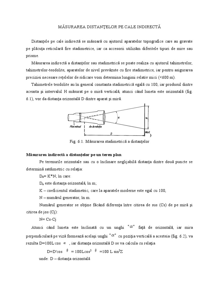 3.masurarea Indirecta A Distantelor | PDF