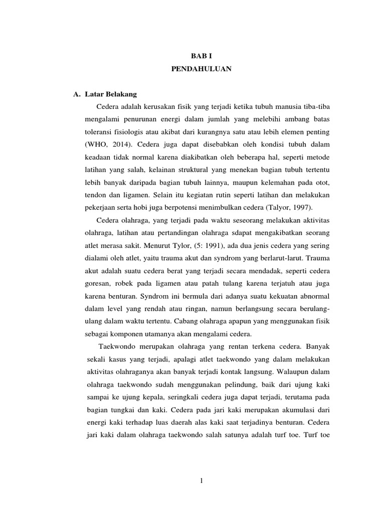 Fisioterapi Turf Toe Atlet | PDF