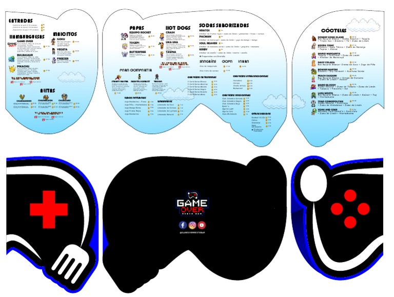Menu Game Over Argollado Cmyk | PDF | Cocinando | Cocina