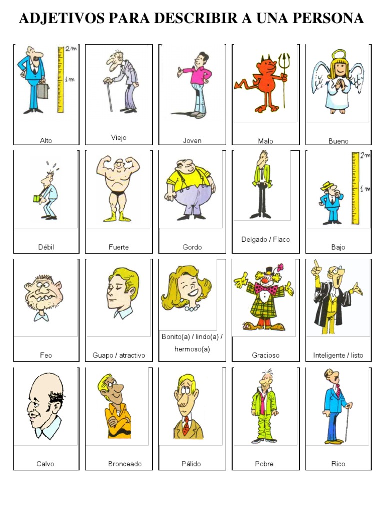 Adjetivos para Describir A Una Persona | PDF