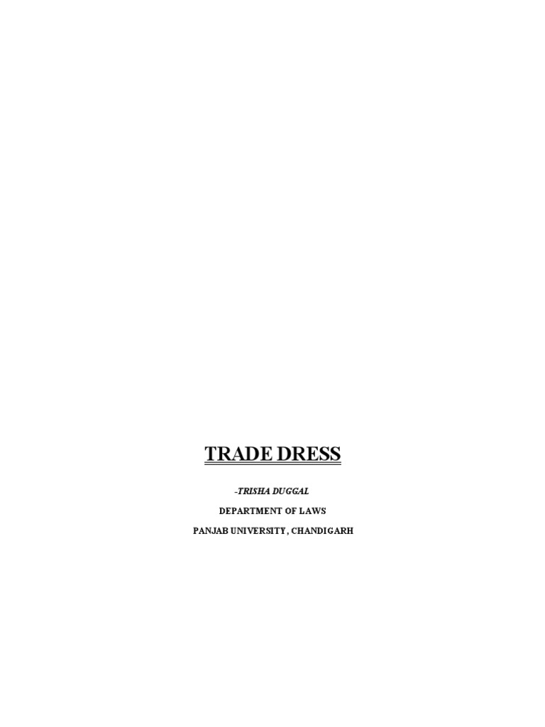 Trade Dress Trisha | PDF | Trade Dress | Trademark