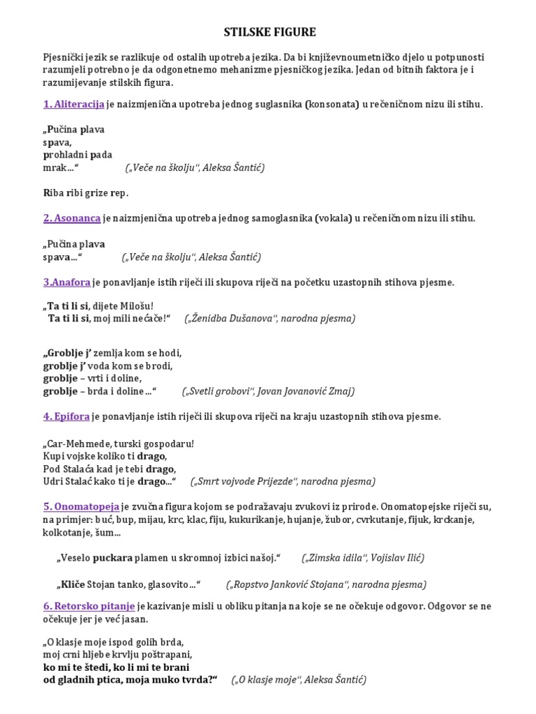 Stilske Figure | PDF