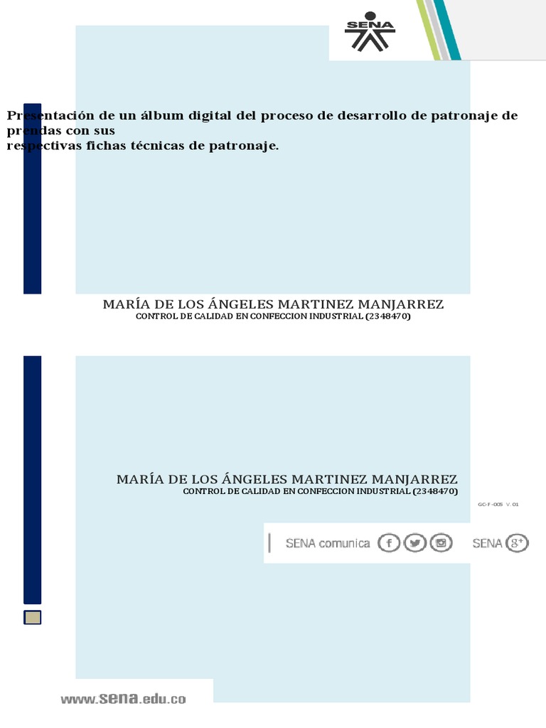 Formato SENA Plantilla Word V01 | PDF | Camisa | Ropa