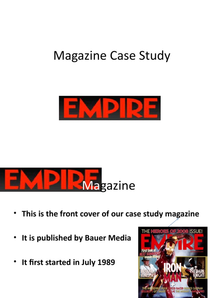 Magazine Case Study: Empire | PDF | Websites | Magazines