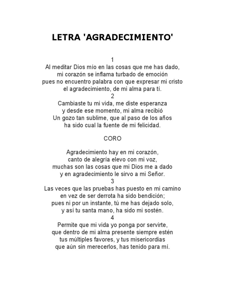 Agradecimiento | PDF | Religión y espiritualidad