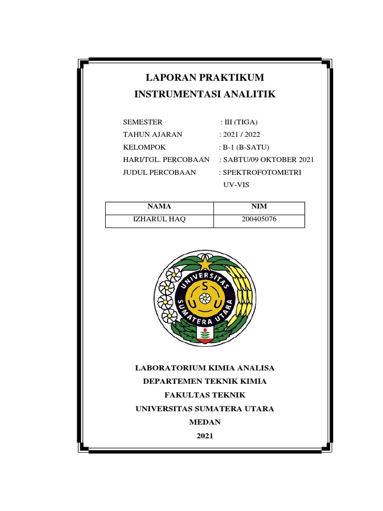 B-1 - B-1 - 200405076 - Izharul Haq - Laporan Suv | PDF