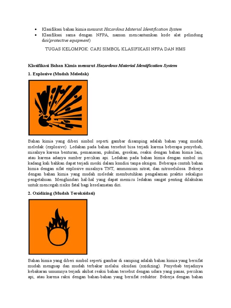 Klasifikasi Bahaya Kimia | PDF