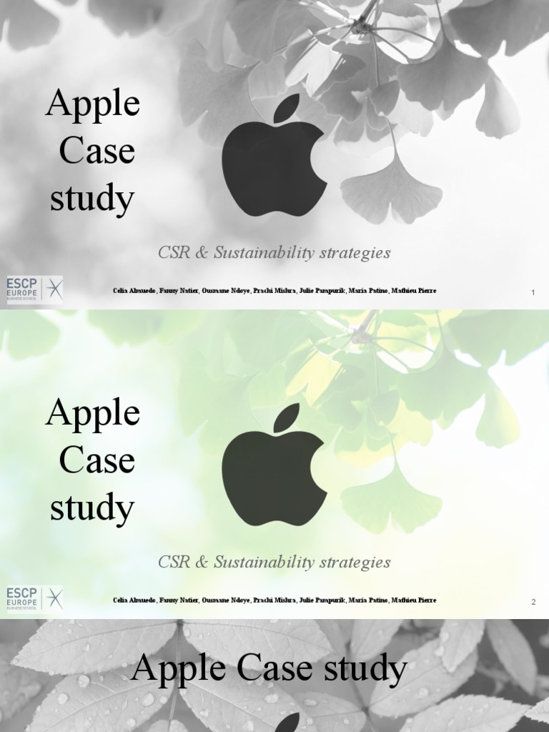 Apple CSR and Sustainability Case Study | PDF | Privacy | Sustainability