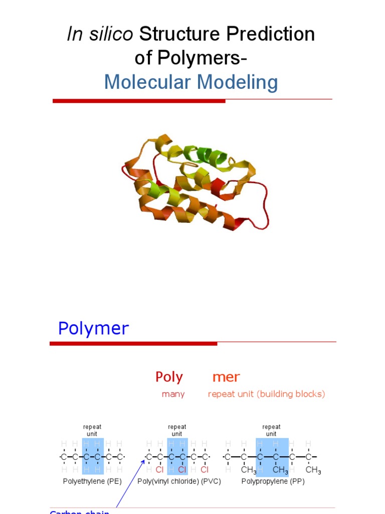 Silico Structure Prediction Of Polymers Pdf Science Physics