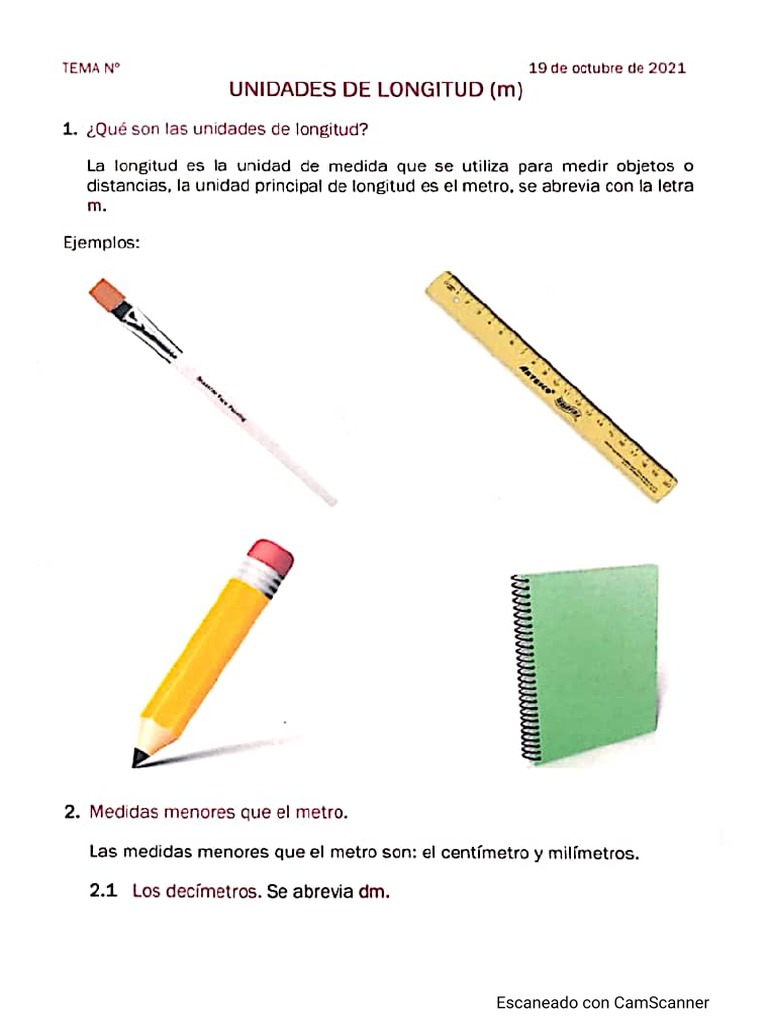 Unidades de Longitud | PDF