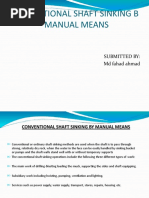 Vertical Shaft Sinking Techniques | PDF | Concrete | Drilling