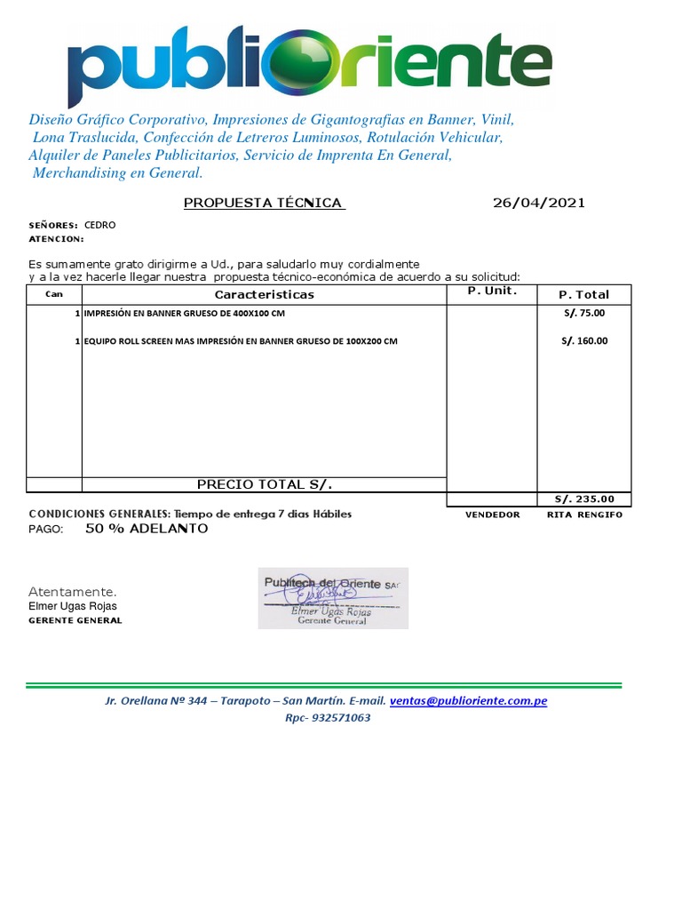 Proforma 2 | PDF