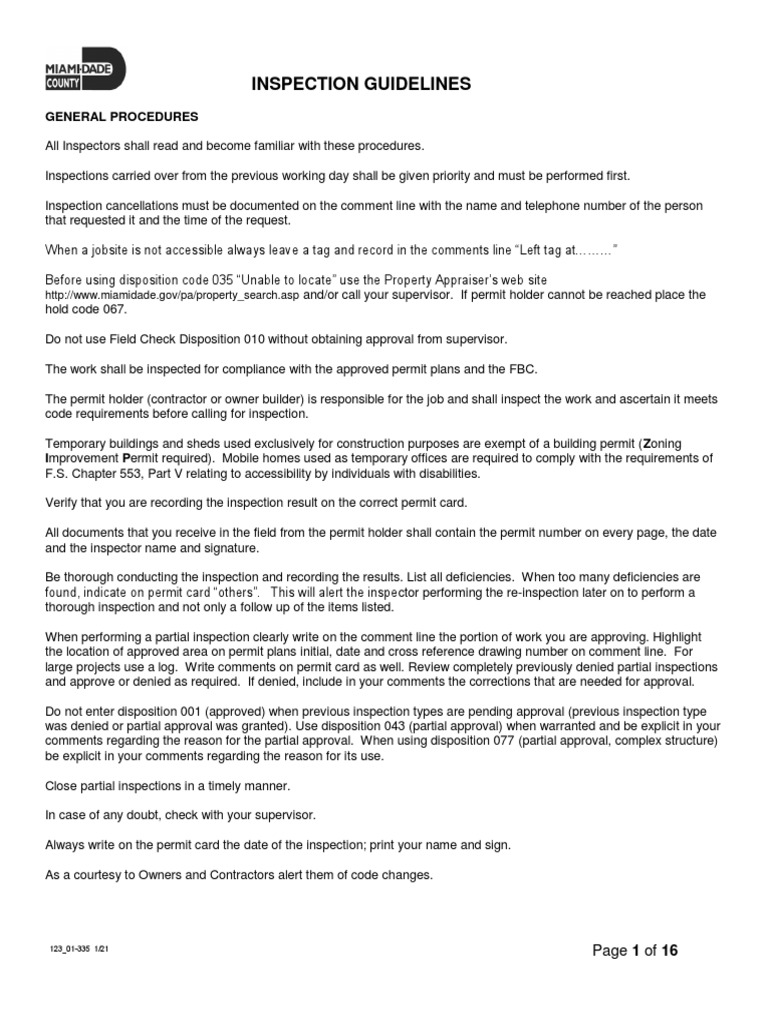 Building Inspection Miami Dade | Download Free PDF | Framing ...