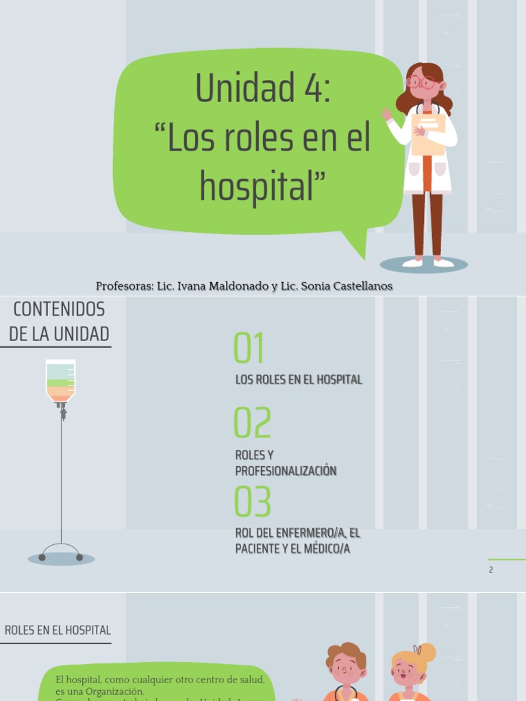 Los Roles en El Hospital | PDF | Enfermería | Hospital