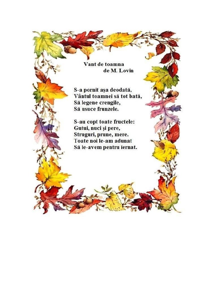 Poezii de Toamna | PDF