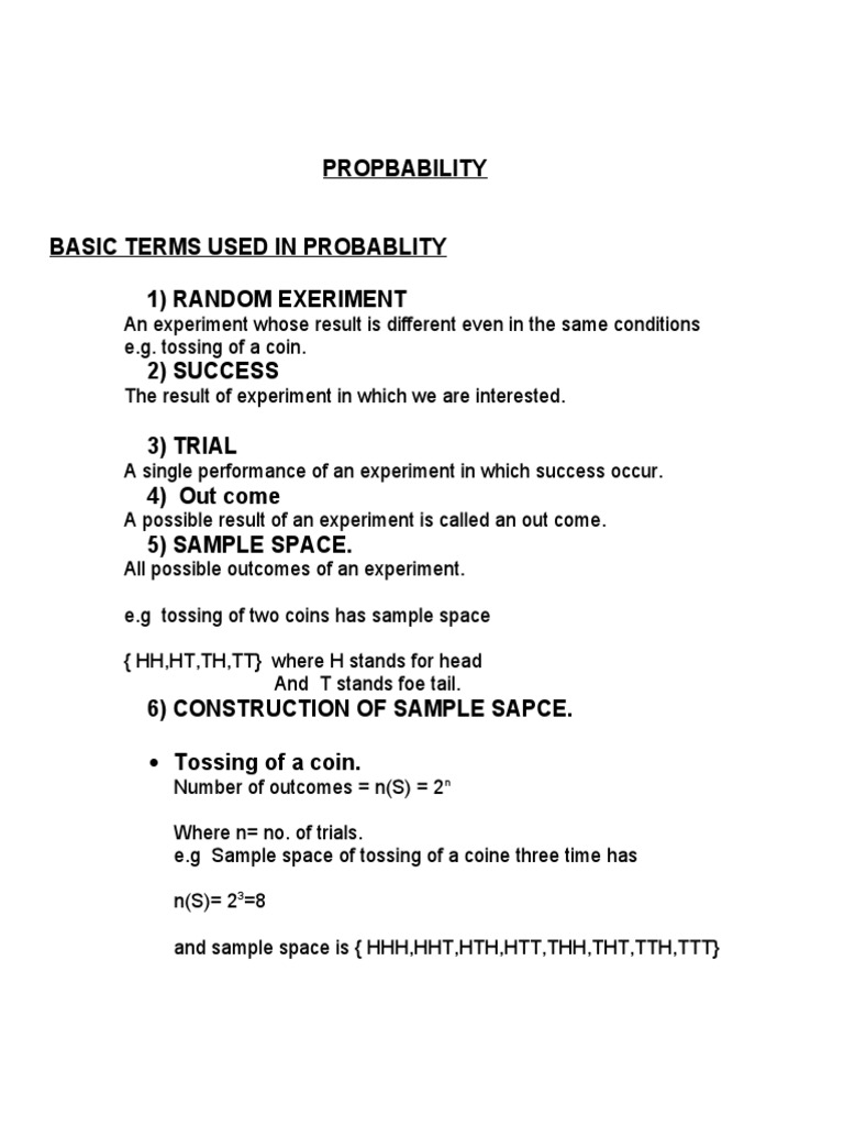 Understanding Basic Probability Concepts | PDF | Probability | Probability Theory
