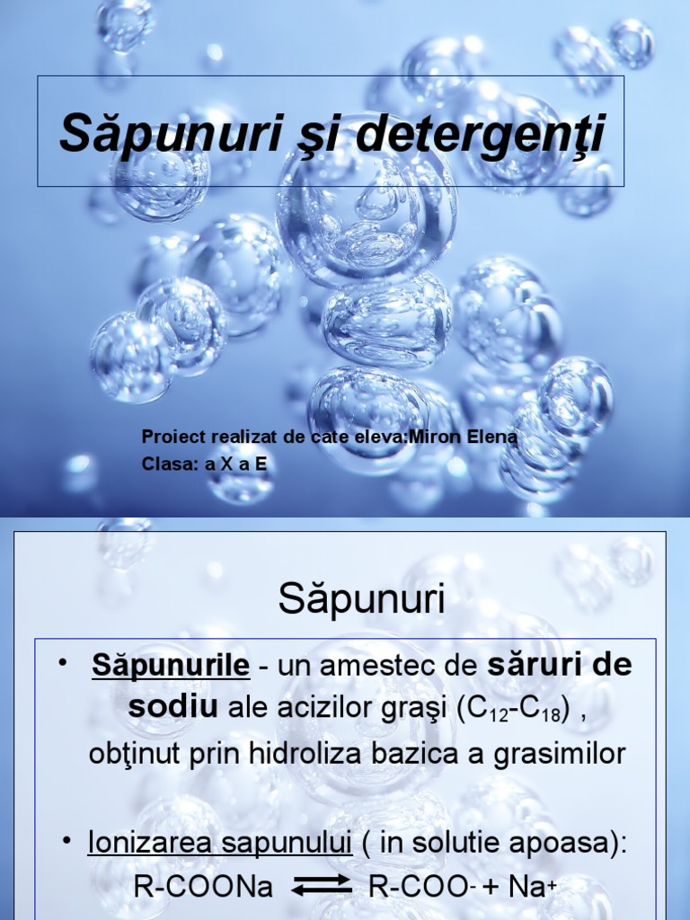 Sapunuri Si Detergenti | PDF