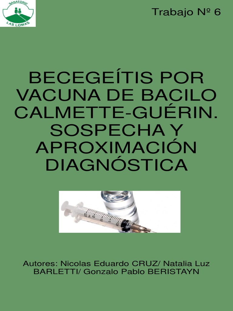 BCGitis | PDF | Epidemiología | Especialidades Medicas