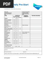 LDV - Pre - Start Checklist | PDF