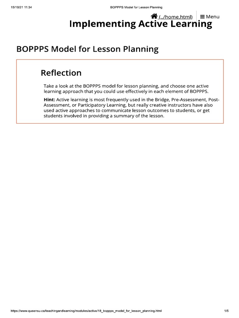 Infografia Boppps | PDF