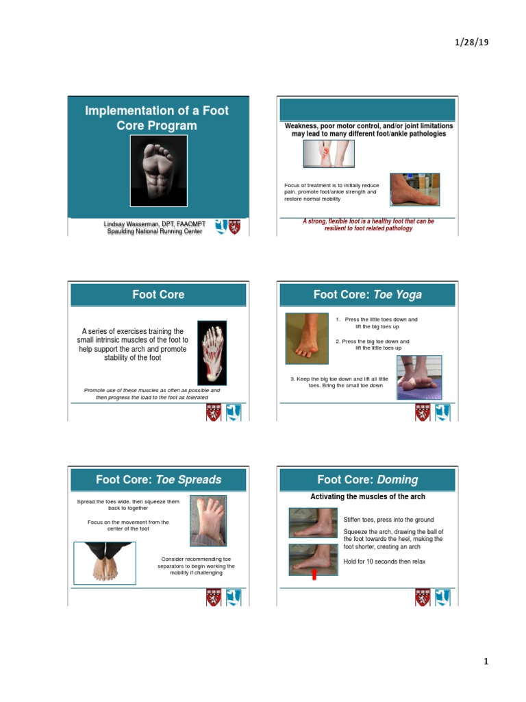 Foot Core Program for Pain Relief | PDF | Foot | Ankle