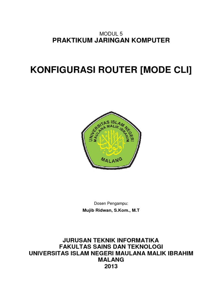 Modul 5 Konfigurasi Router (Mode CLI) | PDF