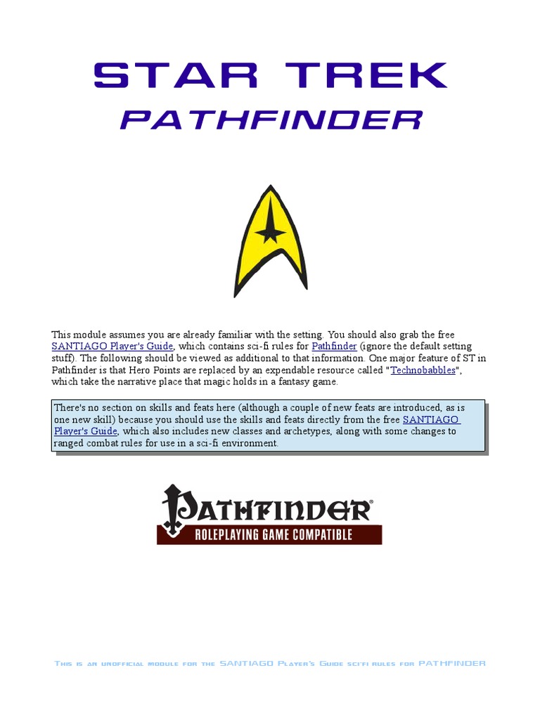 Star Trek Pathfinder RPG | PDF