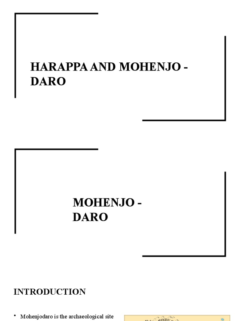 Harappa and Mohenjo-Daro Overview | PDF | Art