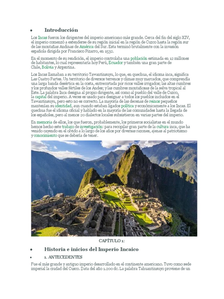 Incas | PDF | Imperio Inca | Andes