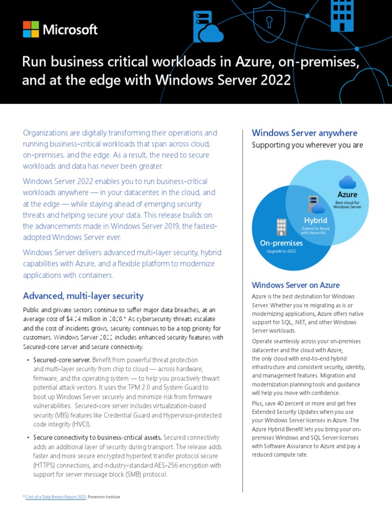 Run Business Critical Workloads in Azure, On-Premises, and at The Edge ...