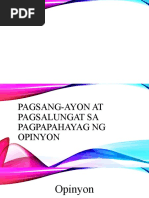 2.5 Pagsang-Ayon at Pagsalungat | PDF