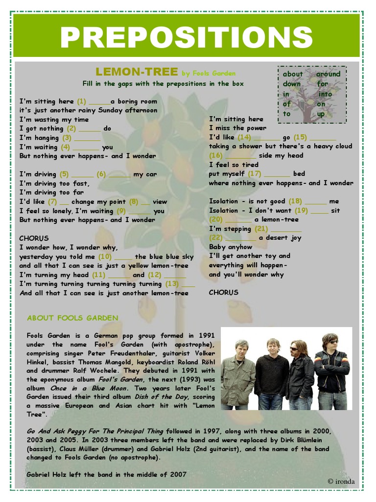 Lemon Tree | PDF | Musical Groups | Entertainers