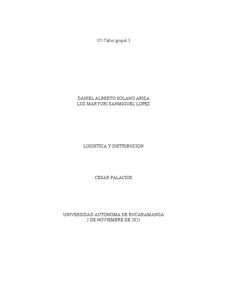 U5-Taller Grupal 3 | PDF