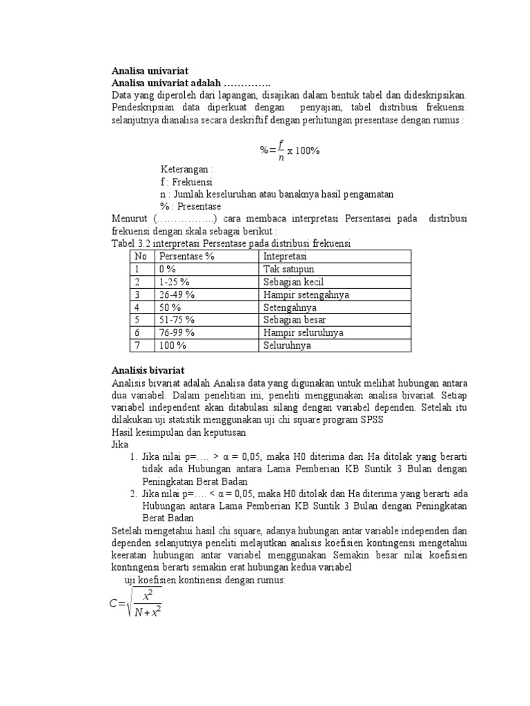 Contoh Analisis Data | PDF