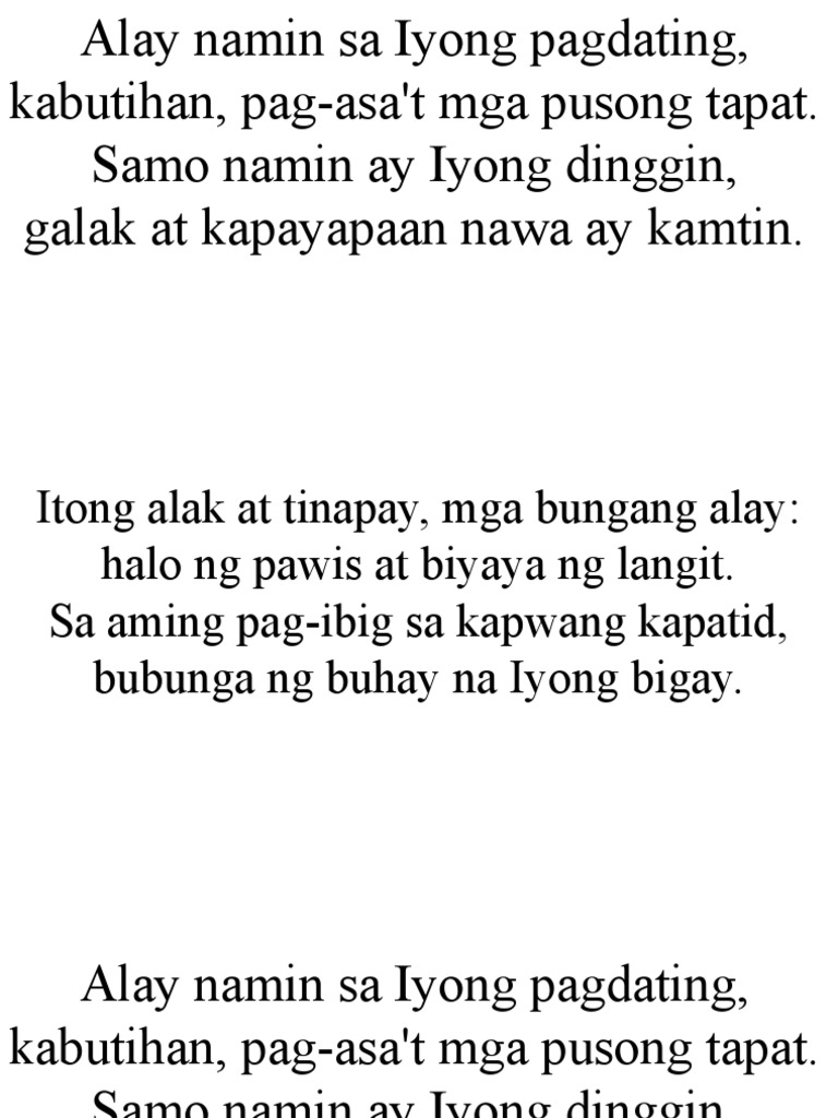 Alay Namin | PDF