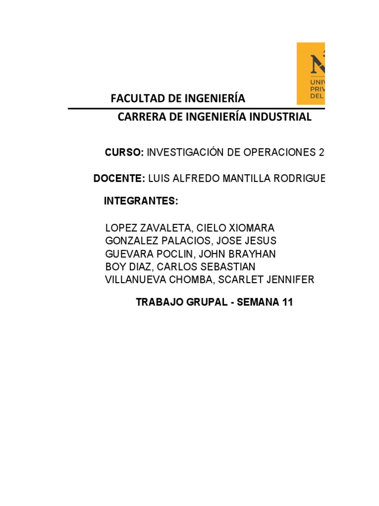 Practica Ejercicios Semana 11 Invope | PDF