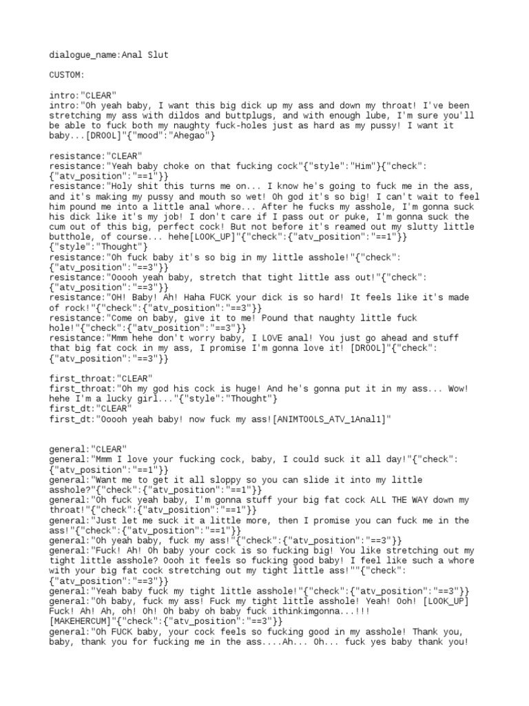 Anal Slut Pdf