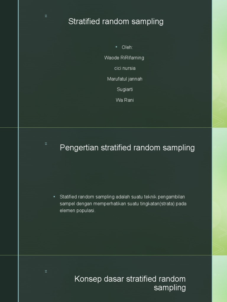 Stratified Random Sampling | PDF