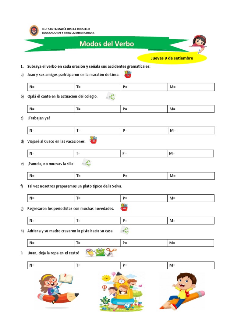 Com 3 - Practicamos Los Verbos | PDF