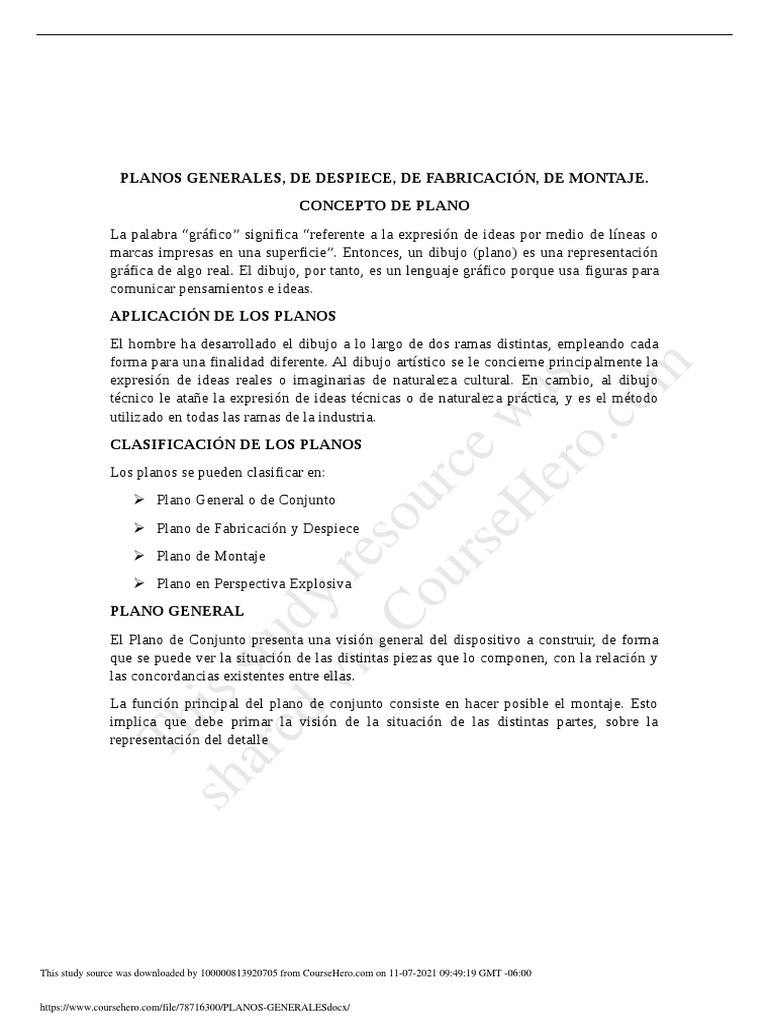 Planos Generales | PDF | Dibujo