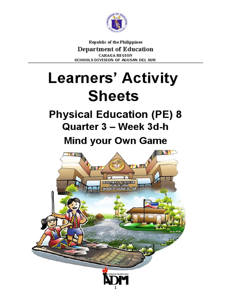 Learners' Activity Sheets: Physical Education (PE) 8 | PDF | Sports ...