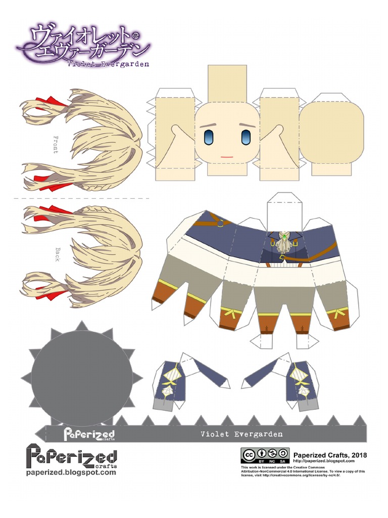 Violet Evergarden Papercraft | PDF