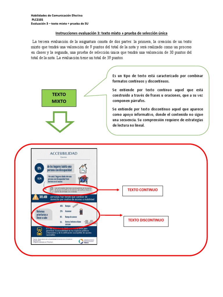 Guía para la creación de un texto mixto sobre temas de inclusión | PDF ...