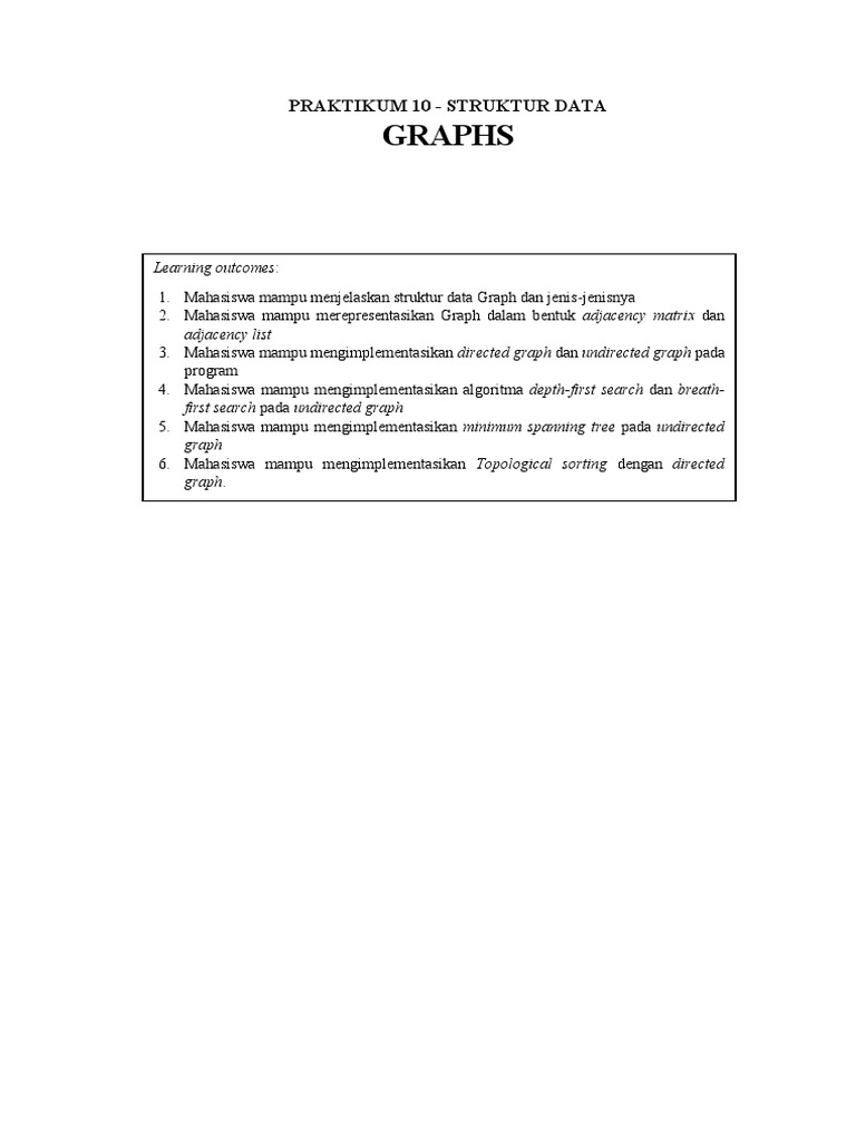 Struktur Data Graph dan Implementasinya | PDF