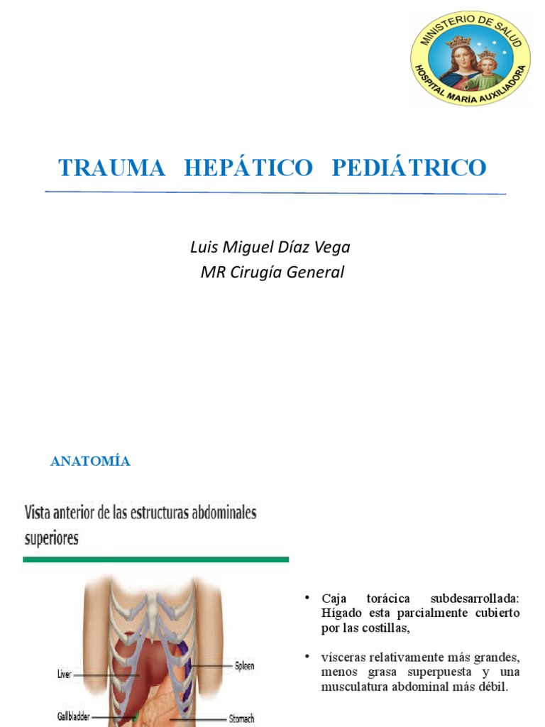 Trauma Hepatico | PDF | Lesión | Especialidades Medicas