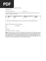 Family Members Declaration Form | PDF