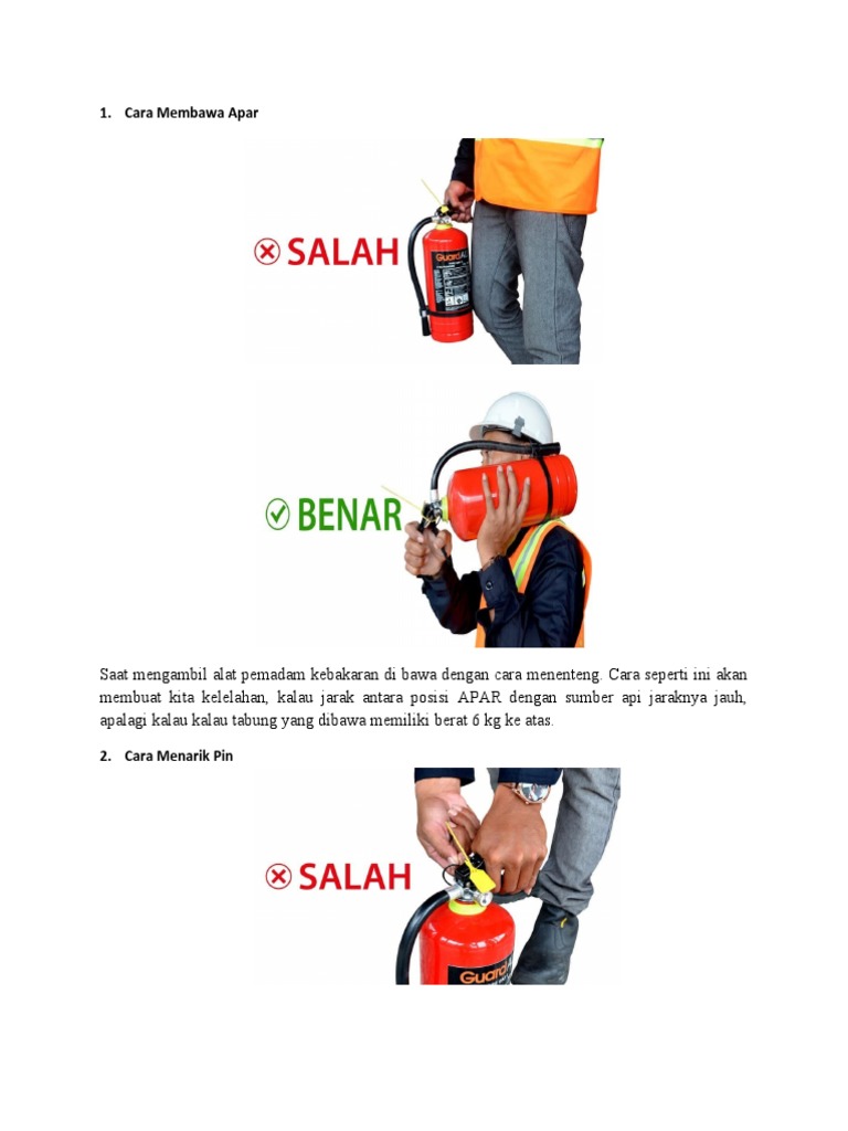 Cara Menggunakan Apar | PDF
